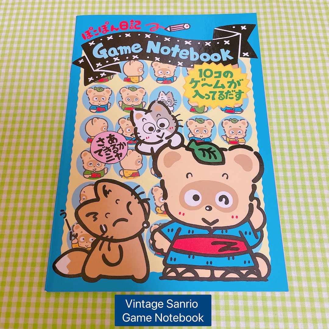 Vintage Sanrio Pokopon's Diary School "game" Notebook '90s | Old Sanrio ...