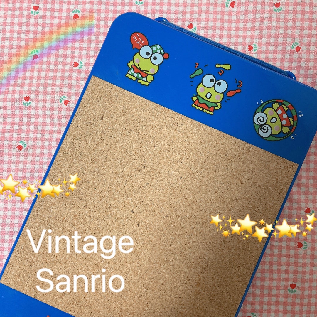 Vintage Keroppi Room Decor Mini Cork Board Old Sanrio Vintage Sanrio ...