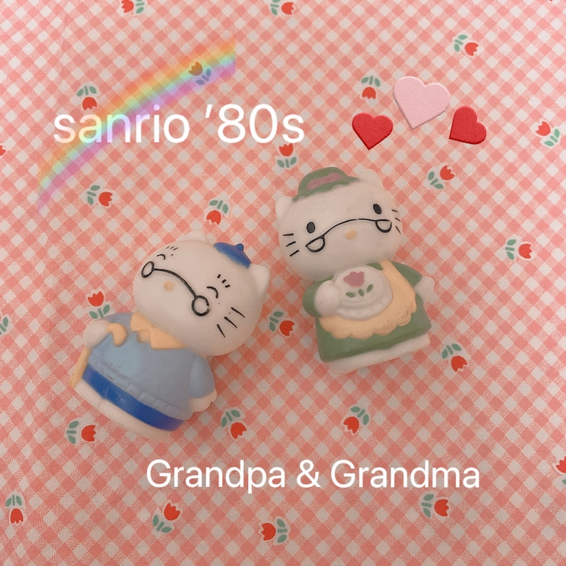 Vintage Sanrio Hello Kitty Grandpa and Grandma Sanrio Character 80s ...