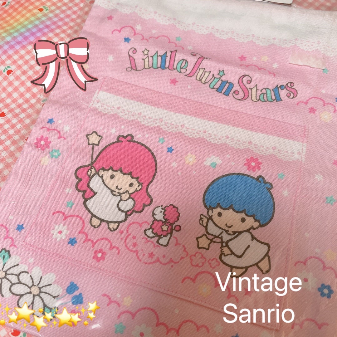 Vintage Sanrio Little Twin Stars Old Sanrio Item School Cloth Bag ...