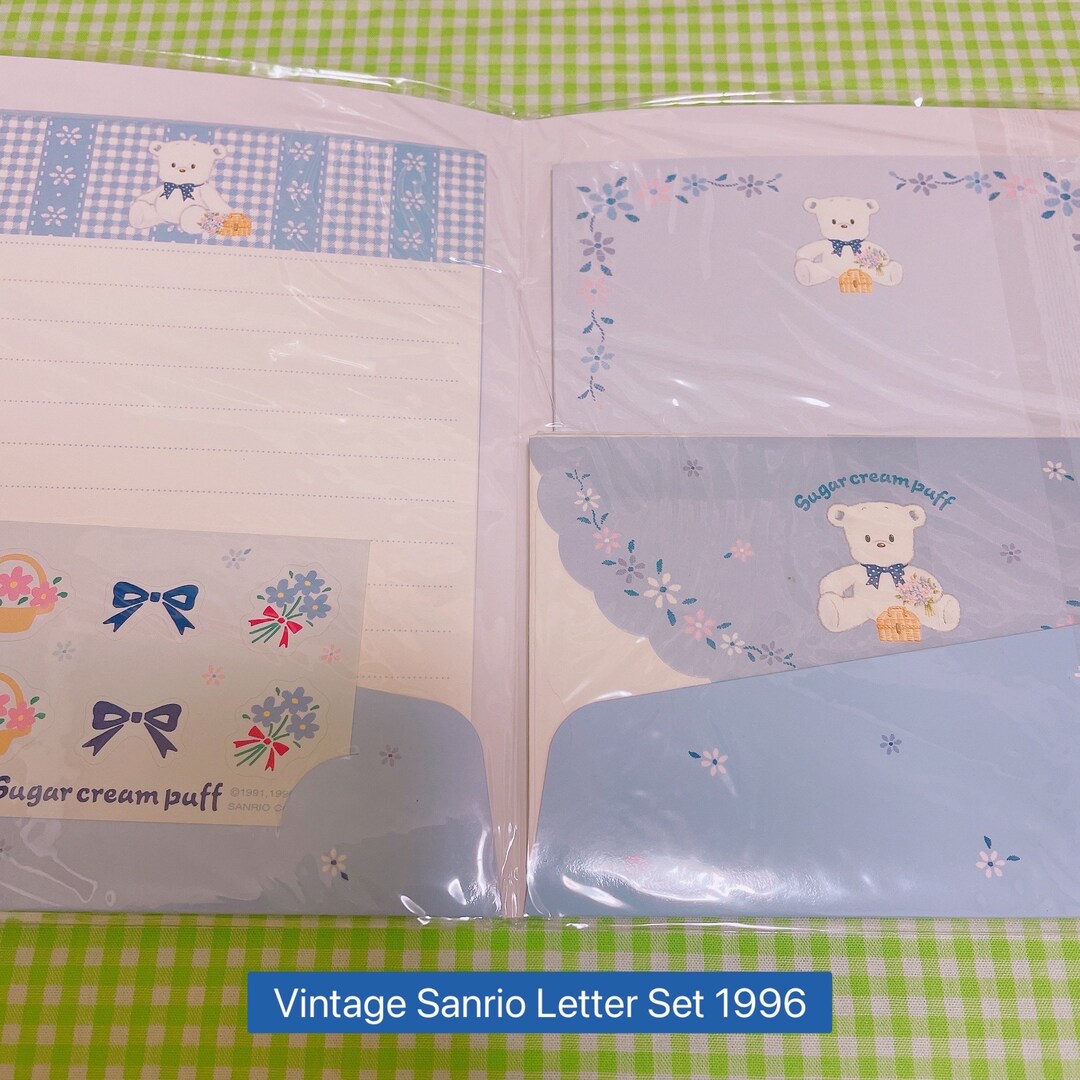 Vintage Sanrio Sugar Cream Puff Letter Set '90s Sanrio Characters ...