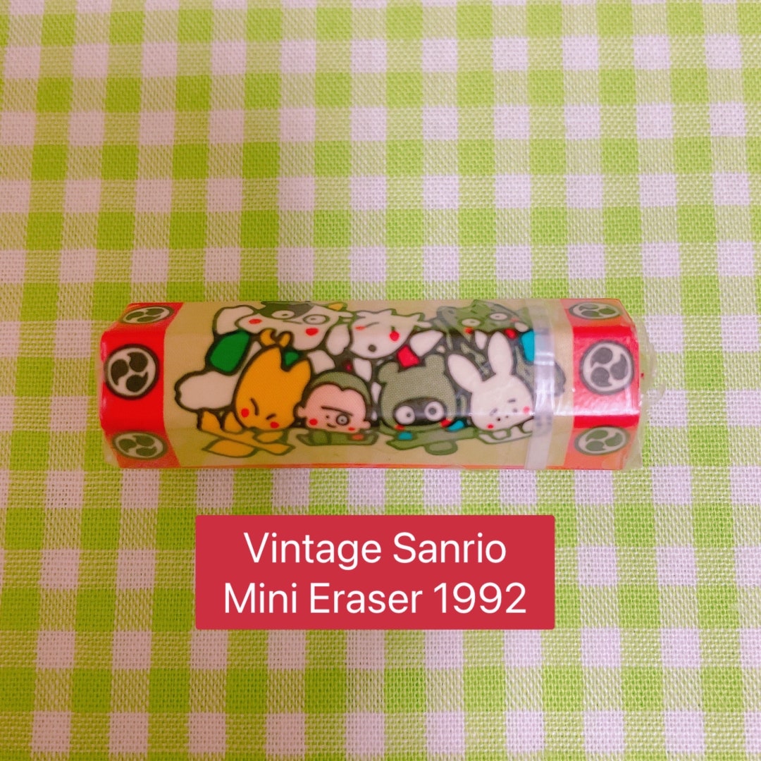 Vintage Sanrio Rare Characters Donjyarahoi Mini Eraser 1992 Old Sanrio ...