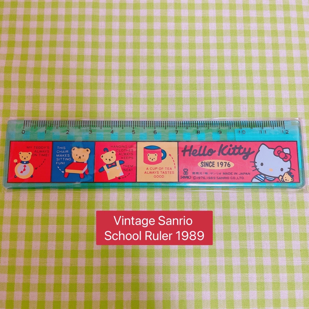 Vintage Sanrio Hello Kitty School Ruler '80s Vintage Sanrio Stationery ...
