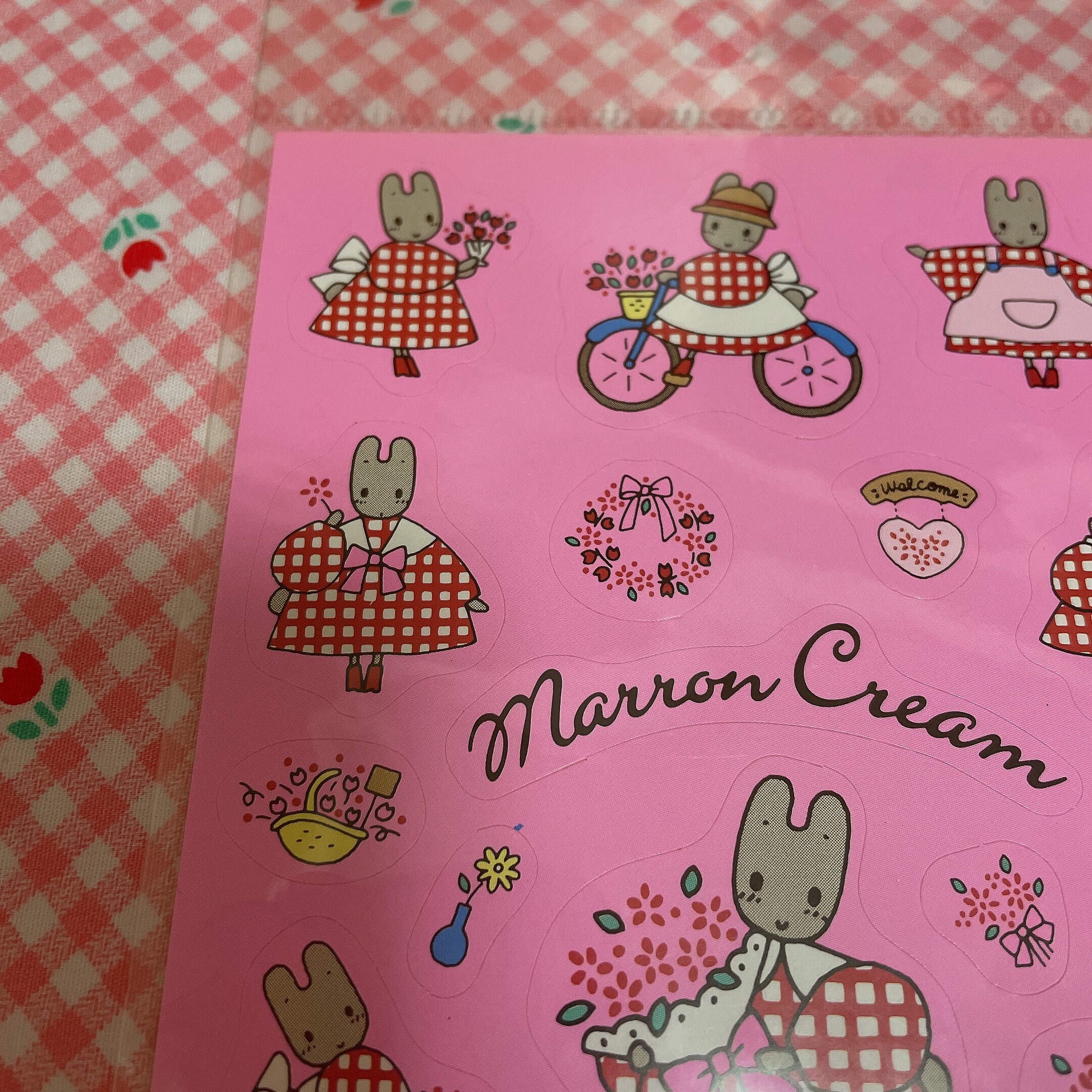 Vintage Marron Cream Sticker Sheet Sanrio 1992 - Etsy