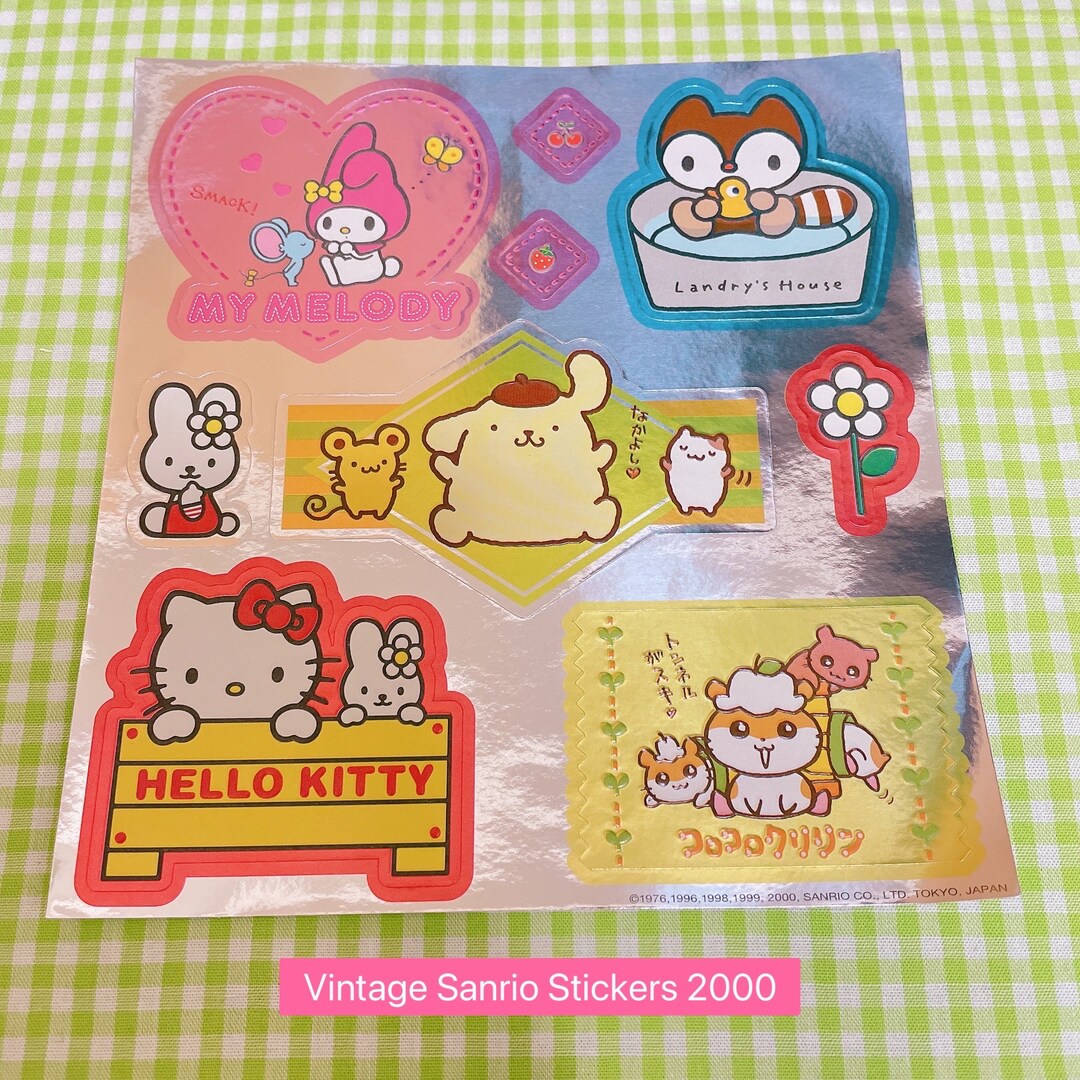 Vintage Sanrio Stickers Y2K My Melody, Taraiguma No Landry, Corocoro ...