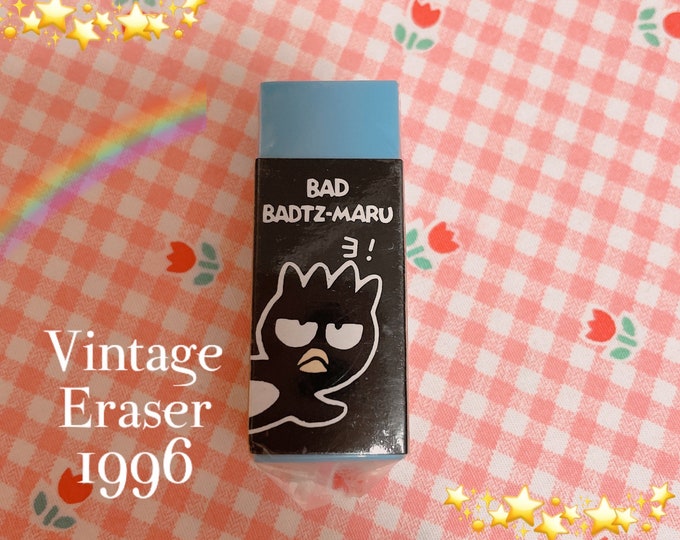Vintage Badtz-maru Eraser 90s Vintage Sanrio Stationery Sanrio ...
