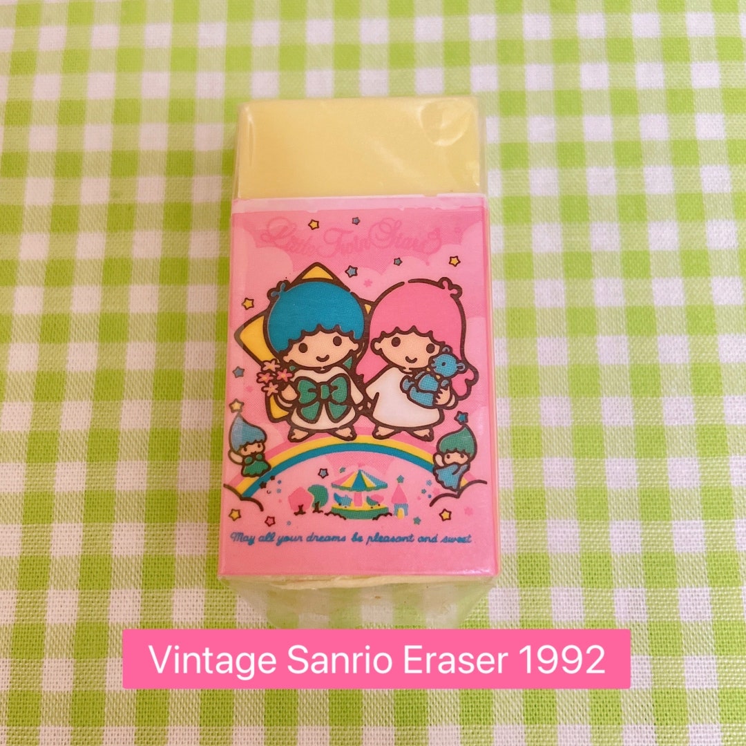 Vintage Sanrio Little Twin Stars Eraser '90s Sanrio Kiki and Lala ...