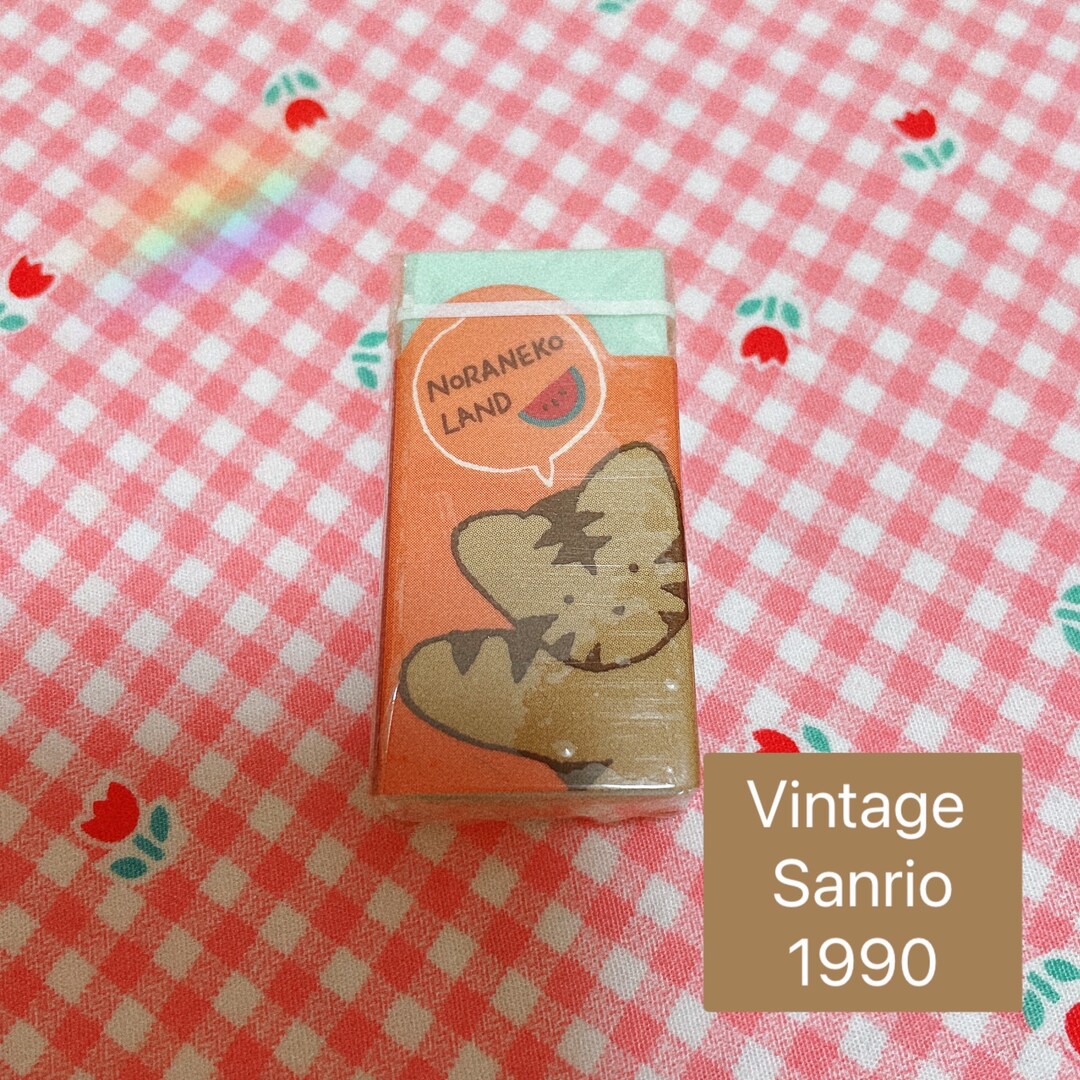 Vintage Noraneko Land Sanrio Eraser '90s Rare Sanrio Character Vintage ...
