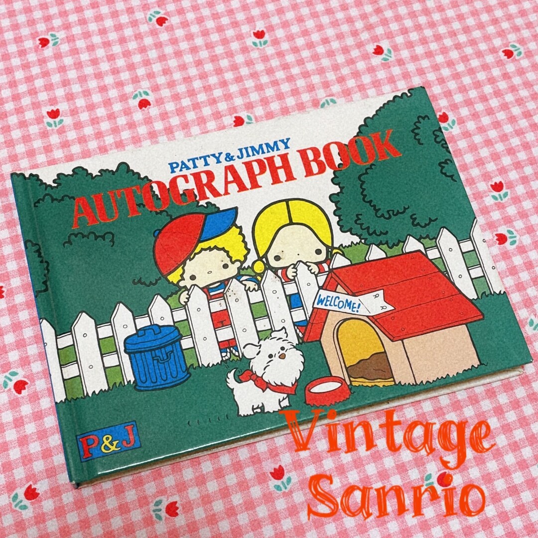 Vintage Sanrio Stationery Autographs Patty and Jimmy Notebook Old ...