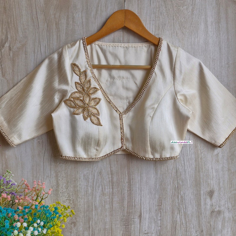 Cream Blouse - Etsy