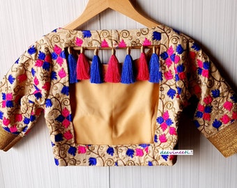 Open Back Saree Blouse | Etsy