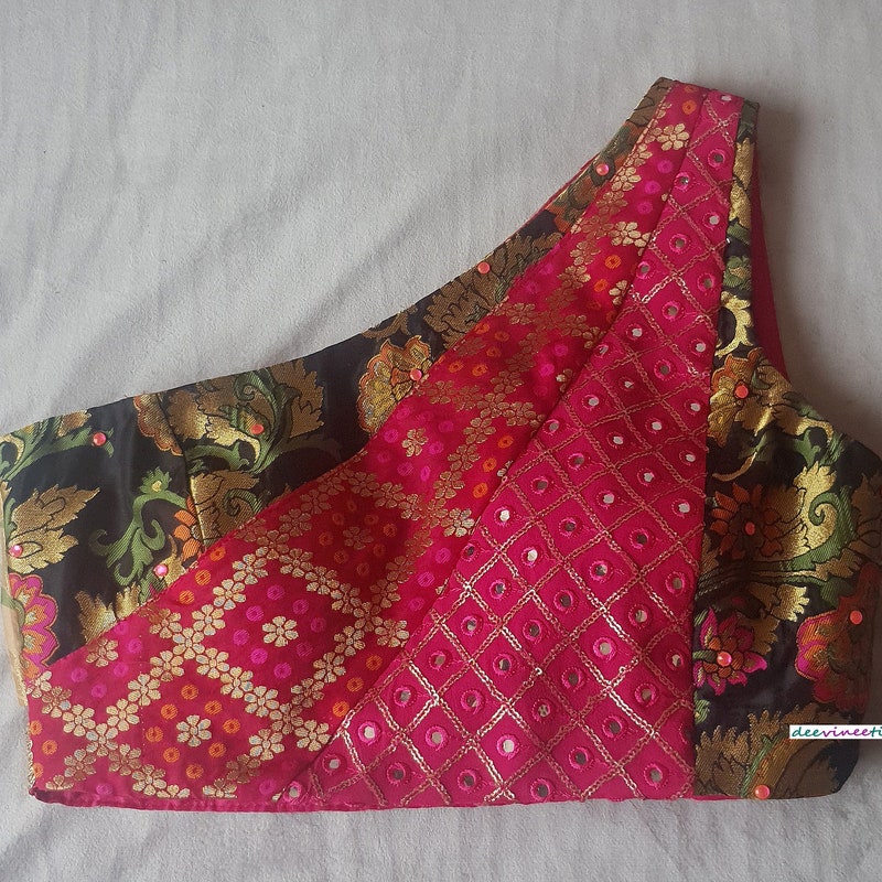 Sari One Shoulder Blouse - Etsy UK