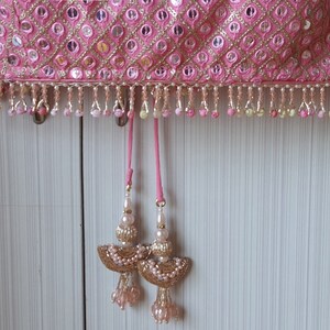 Made to Order Indian Designer Embroidered Pink Saree Lehenga Blouse U ...