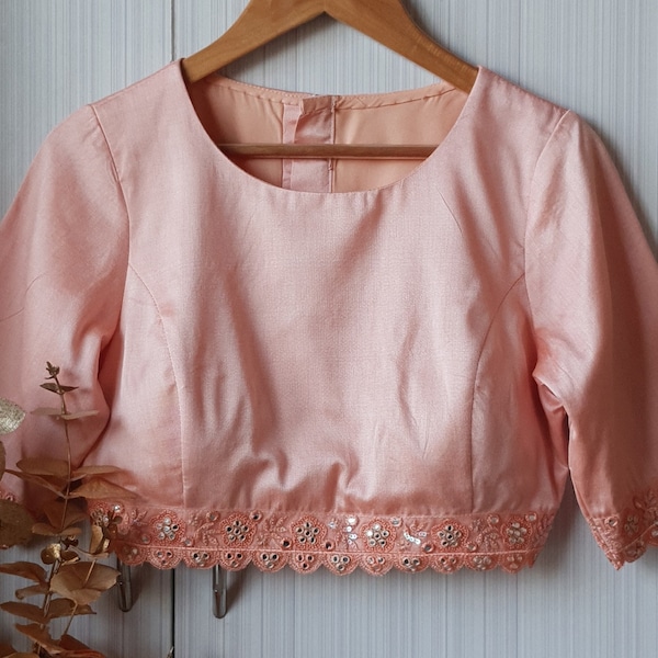 Peach Blouse - Etsy