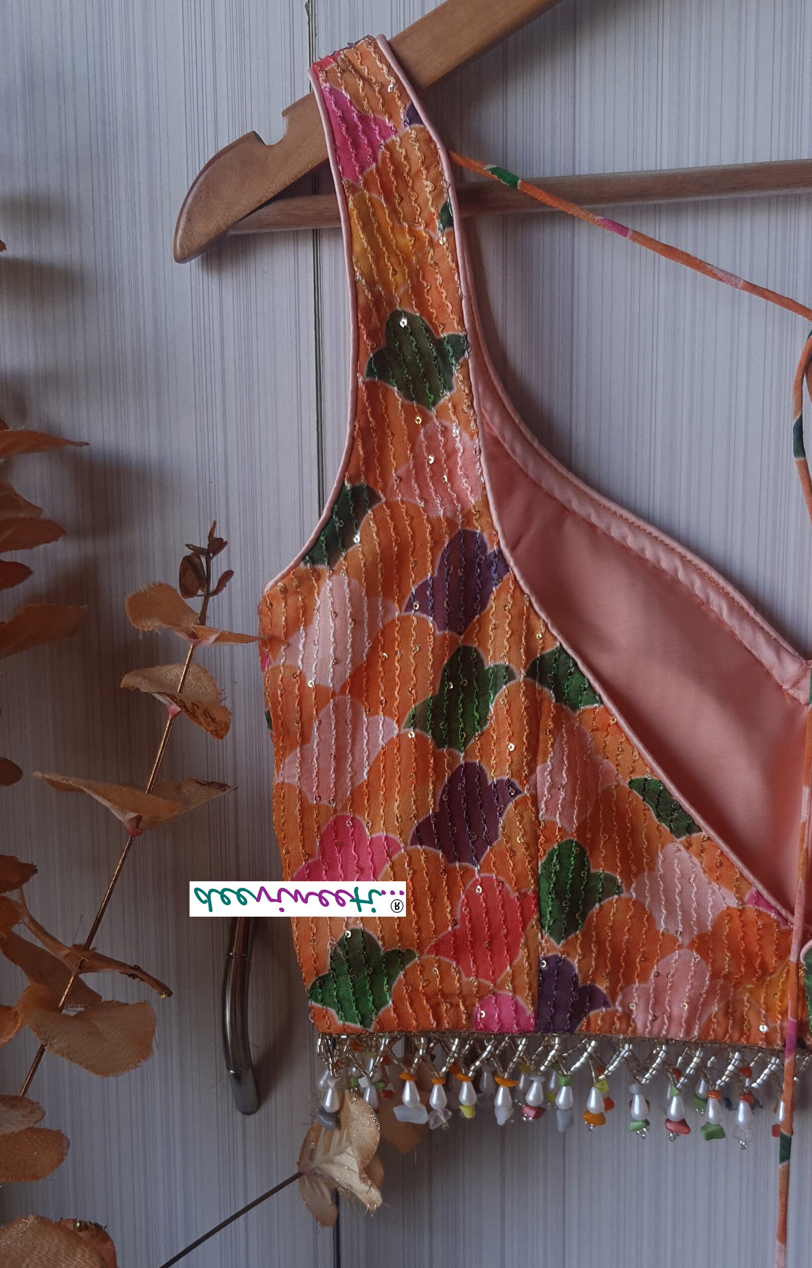 Made to Order Indian Multicolor Printed Sequins Embroidered | Etsy