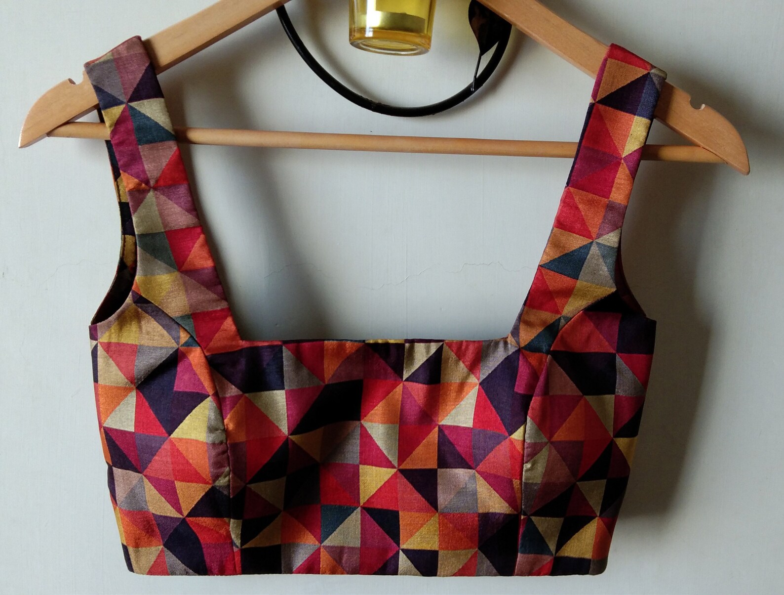 Made to Order Indian Khadi Silk Multicolor Geometric Printed | Etsy
