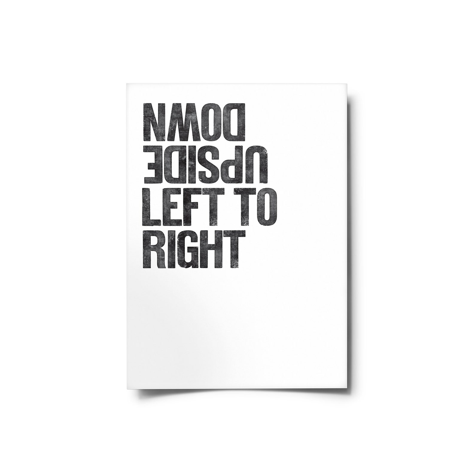 upside-down-left-to-right-typography-art-print-etsy