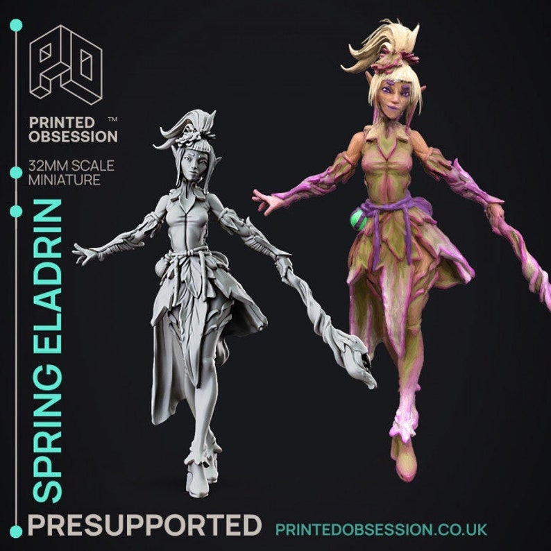 Spring Eladrin Elf Printed Obsession Armour Hero Dnd Pathfinder Fantasy ...