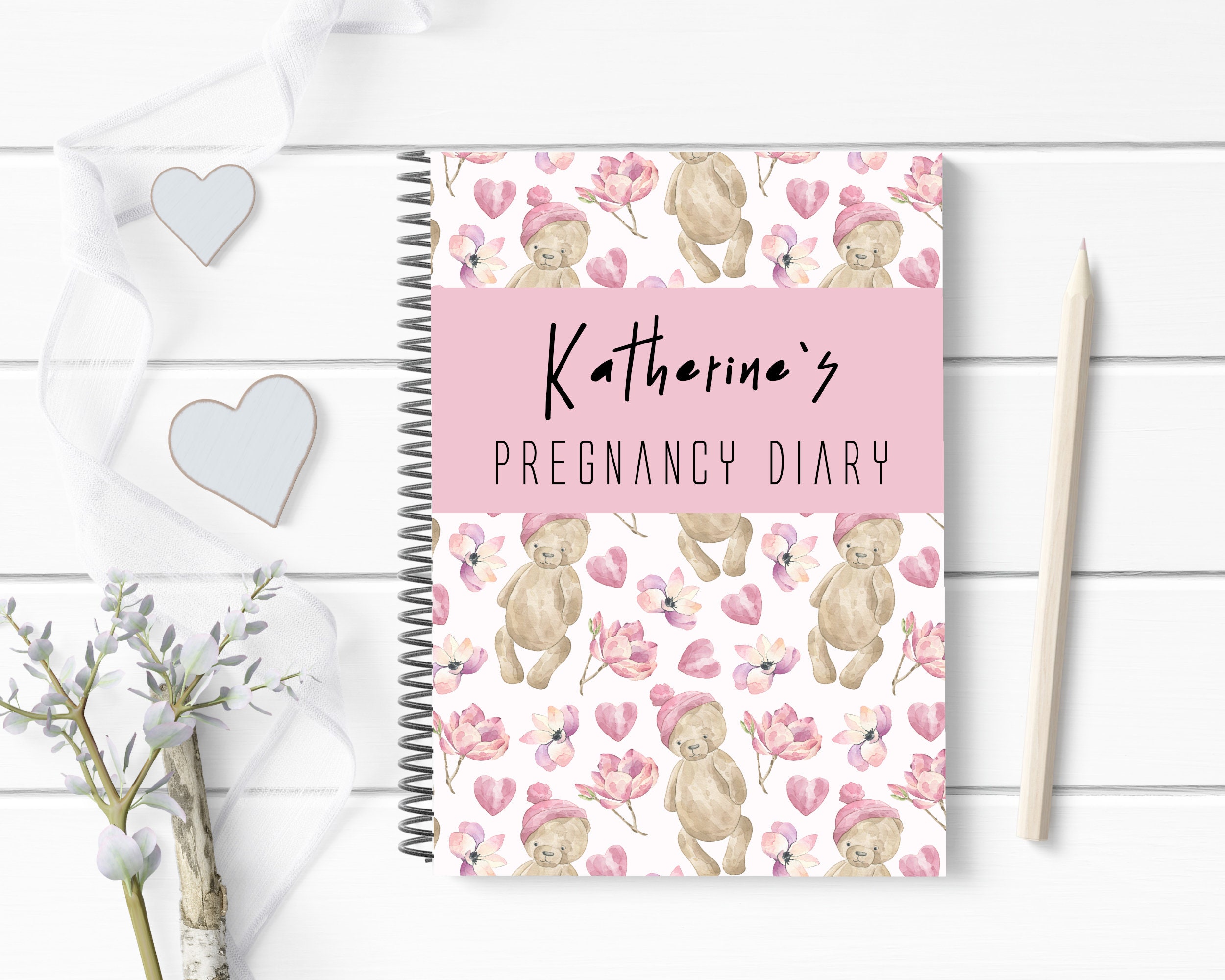 Personalised Pregnancy Diary Pregnancy Notebook Gift For New | Etsy