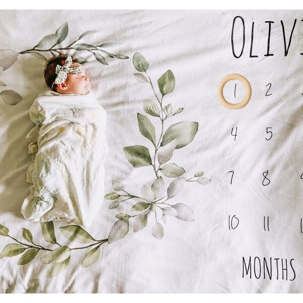 Milestone Blanket Girl - Etsy