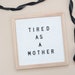 Black Felt Letter Board - Square Wood Message Board for Boy Nursery ...