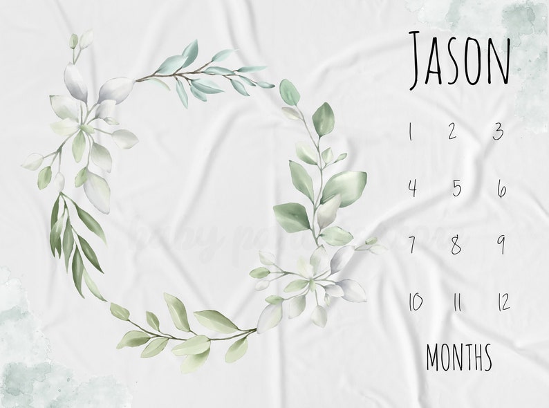 Foliage Milestone Blanket Milestone Mat for Boys Baby Boy - Etsy UK