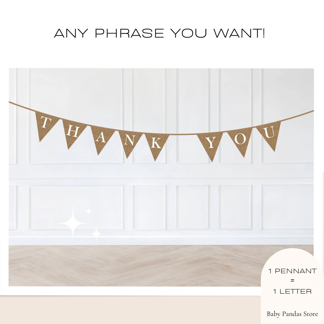 Thank You Bunting Bunting Pattern Party Banners School Banner Fall ...