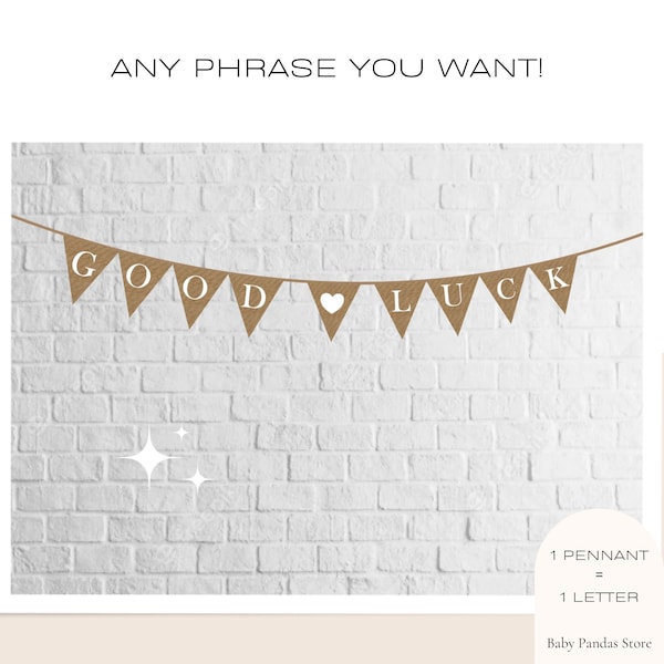 Personalized Good Luck Banner - Etsy