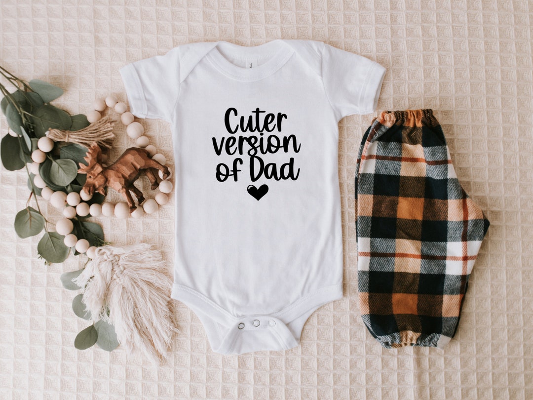 Cuter Version of Dad Baby Vest, Daddys Boy Vest, Like Dad Like Son ...
