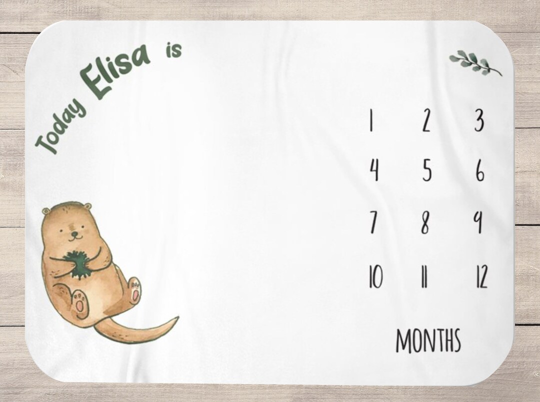Baby Milestone Mat Milestone Blanket Boy Baby Milestone Blanket Baby ...