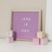 Black Felt Letter Board - Square Wood Message Board for Boy Nursery ...