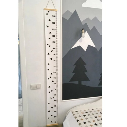 Wall Hanging Height Chart Kid Height Ruler Scandinavian | Etsy