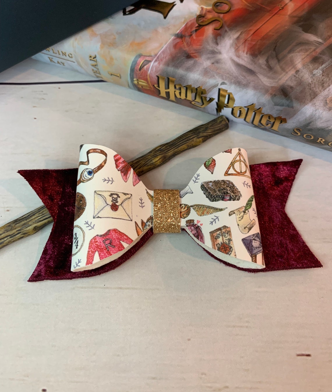 Harry Potter- Gryffindor- Slytherin- Hufflepuff- Ravenclaw Bow - Etsy