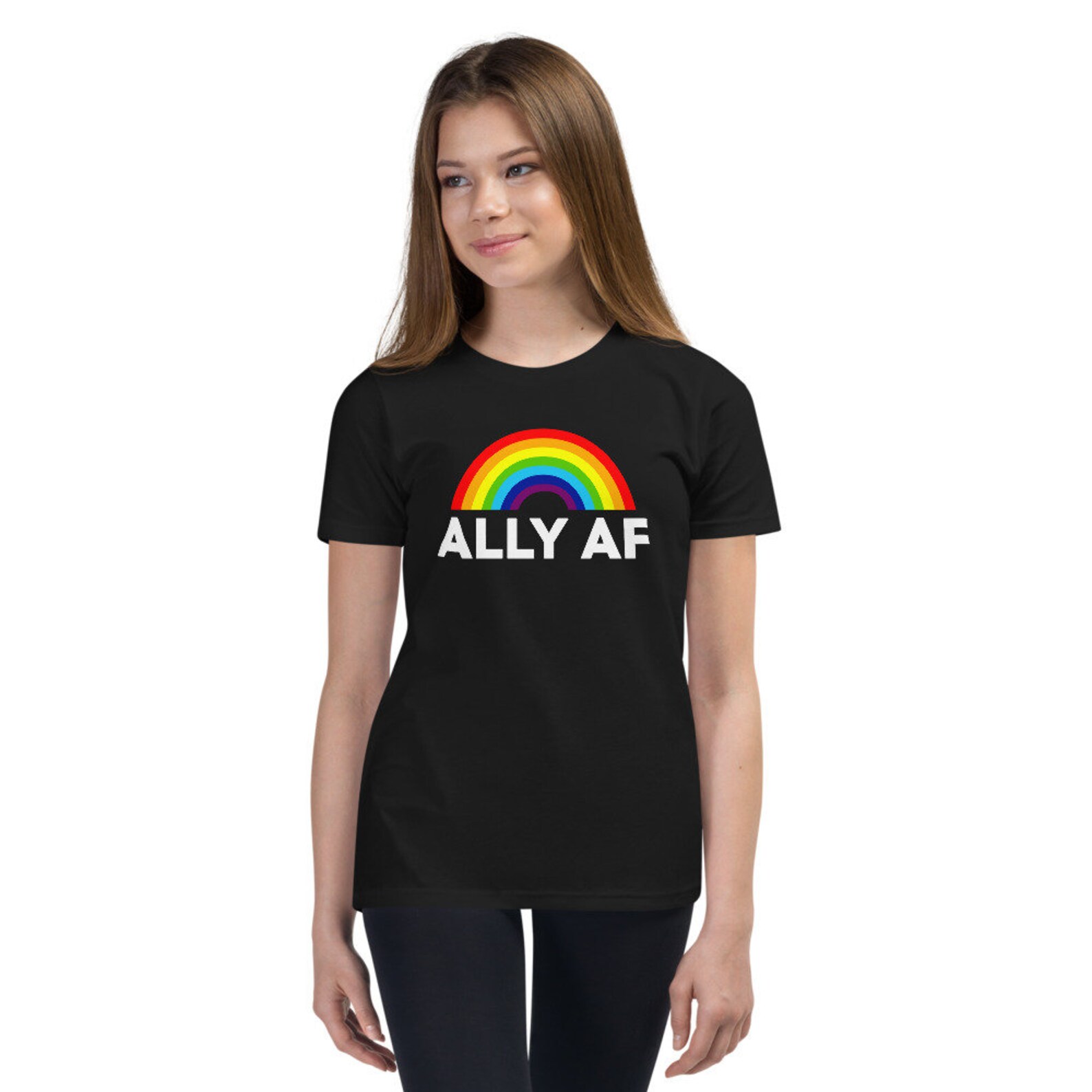 Ally AF Shirt Rainbow Pride Shirt LGBT Ally Shirt Cute Womens Gay Pride ...