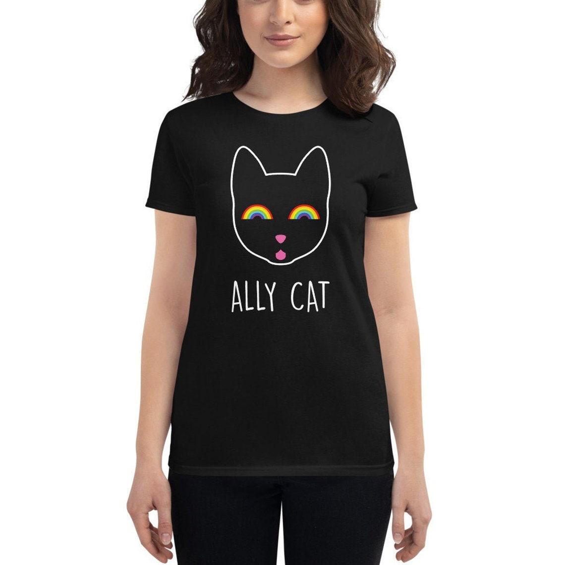 Ally Cat Shirt - Ally AF Shirt - Purride Shirt - LGBT Ally Shirt - LGBT ...