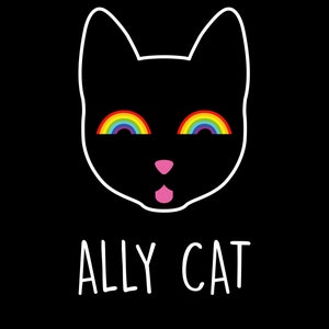 Ally Cat Shirt - Ally AF Shirt - Purride Shirt - LGBT Ally Shirt - LGBT ...