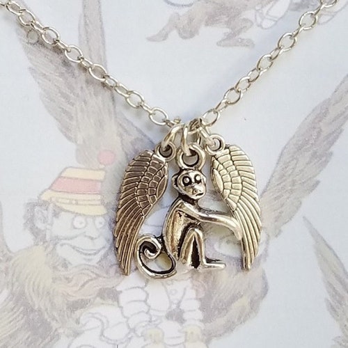 Small Flying Monkey Necklace Wizard of Oz Inspired Small - Etsy