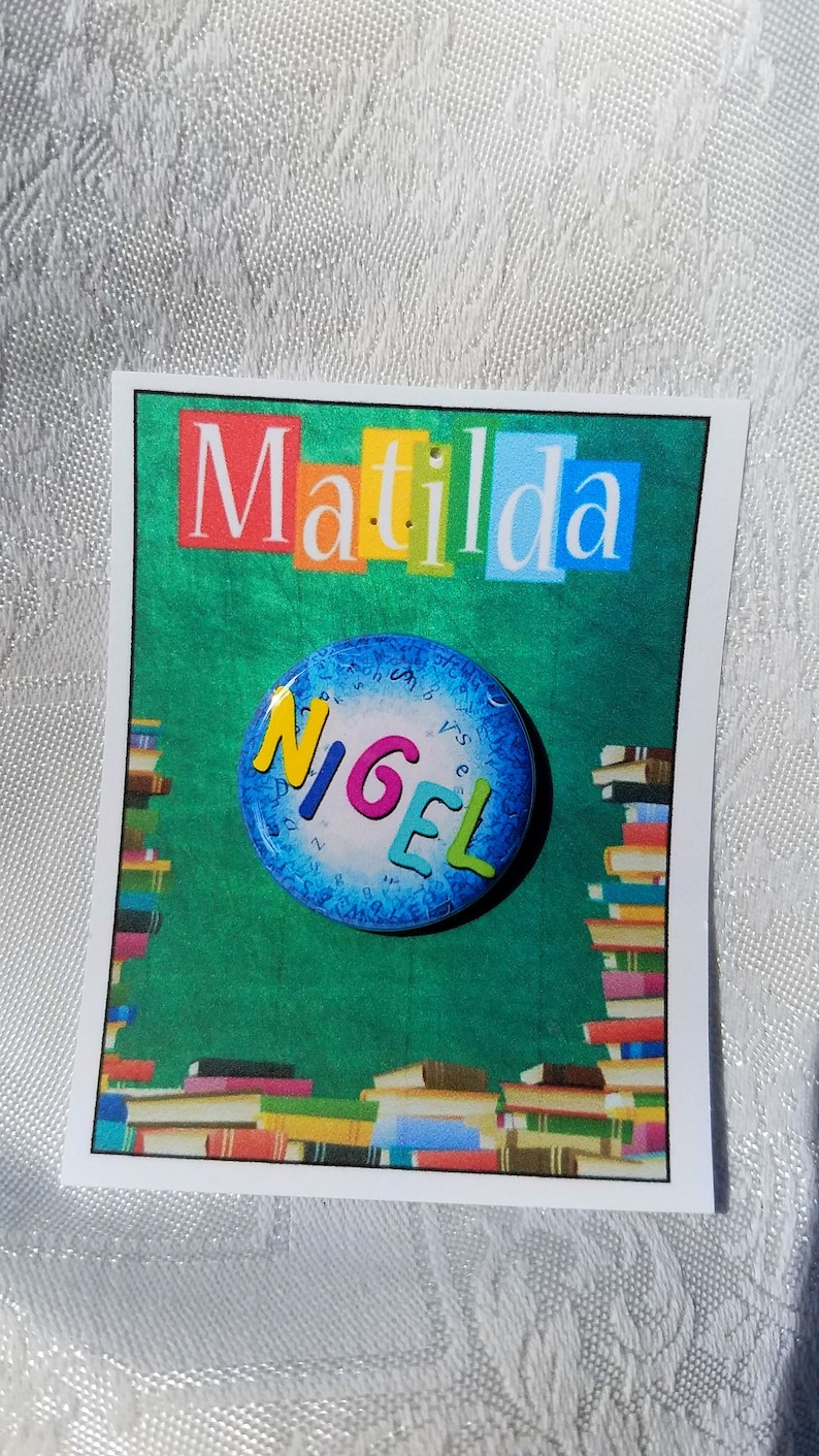 Matilda Inspired Show Pin Nigel Show Swag Musical Theatre - Etsy
