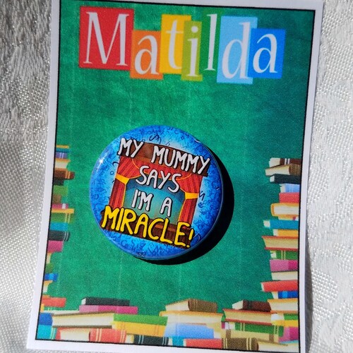 Matilda Inspired Show Pin Nigel Show Swag Musical Theatre - Etsy
