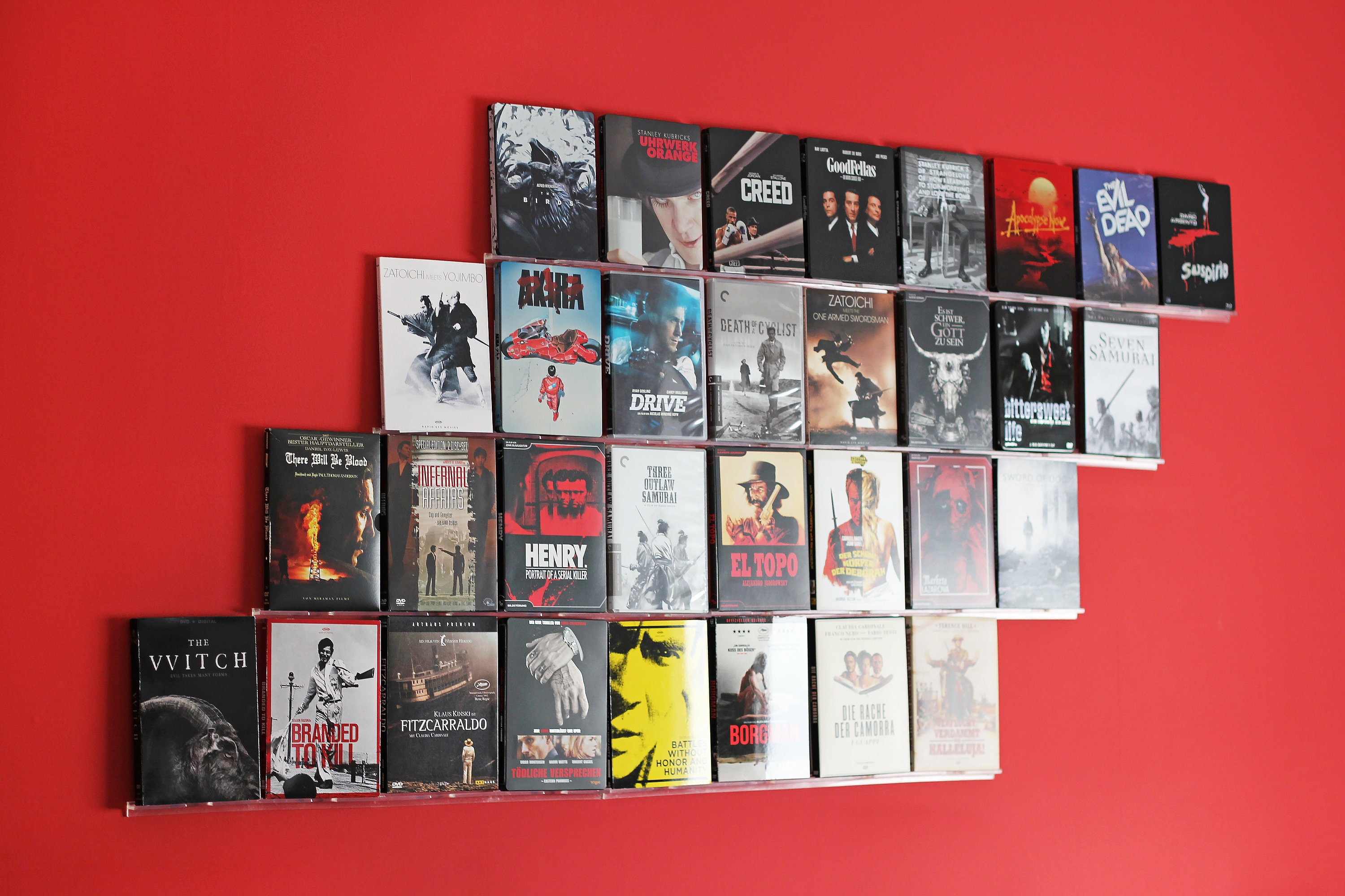 Dvd/bluray Display Ledge Wall Mounted Holderfor 8 Items - Etsy Australia