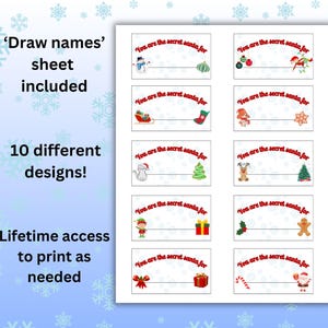 Secret Santa Questionnaire Printable: Gift Exchange Survey (PDF) - Etsy