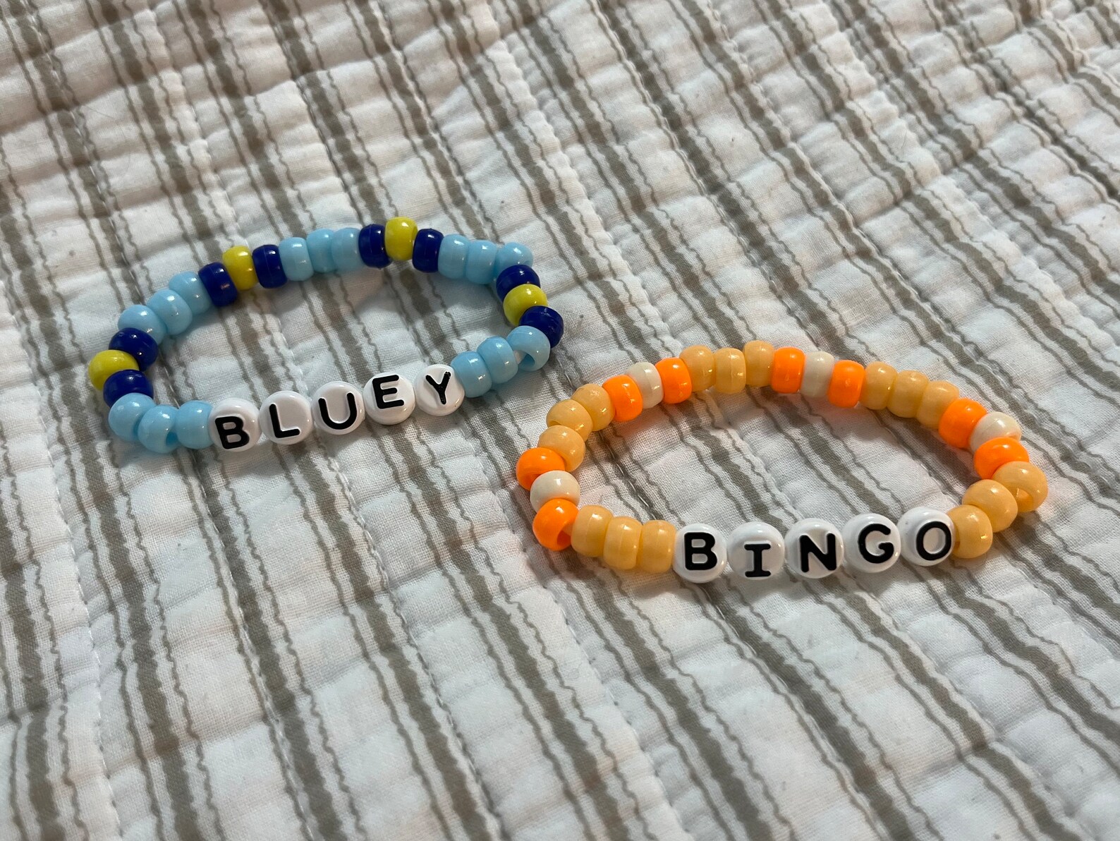 Bluey and Bingo Kandi Bracelet Set - Etsy