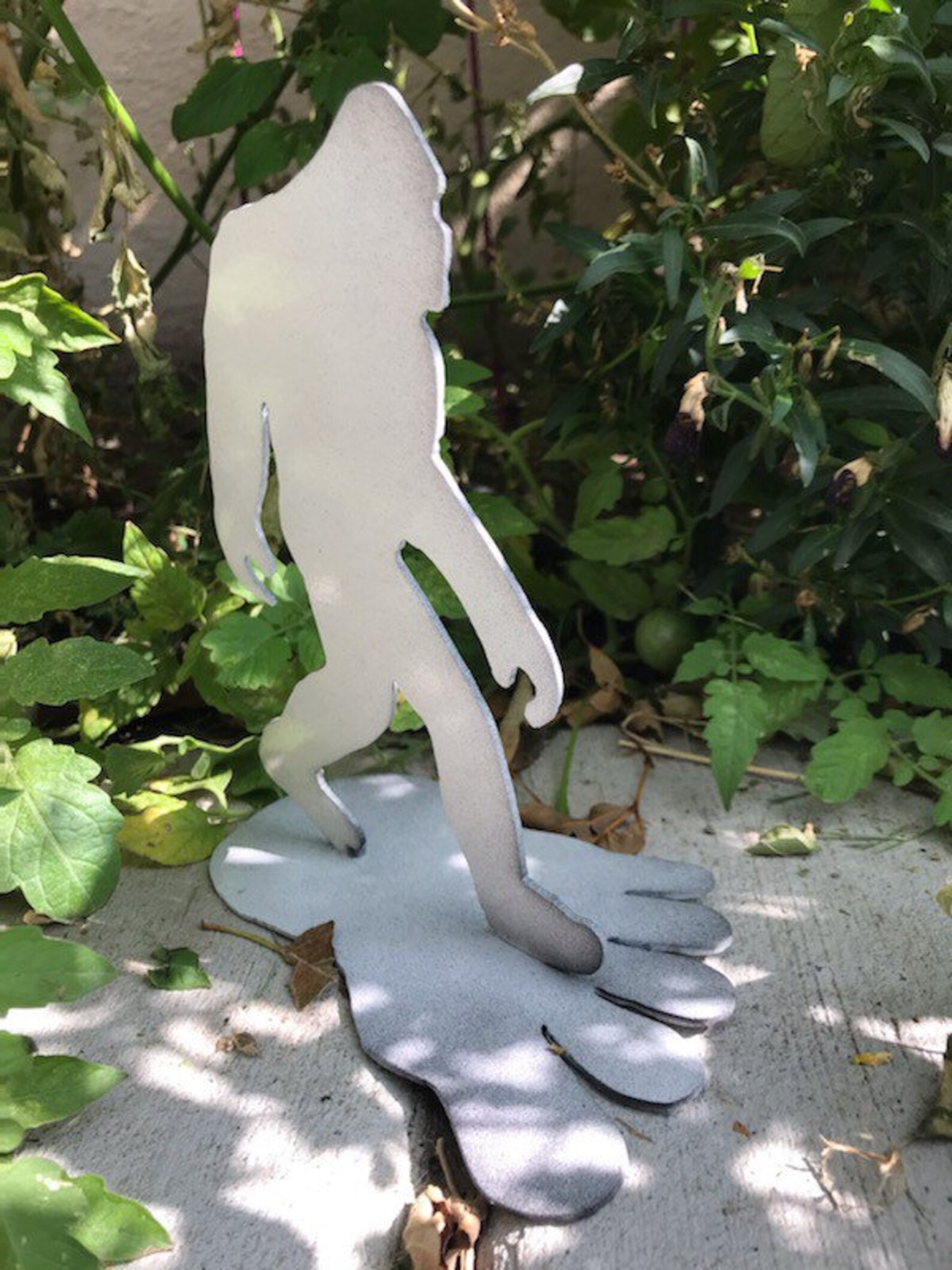 Steel Yeti on footprint stand | Etsy