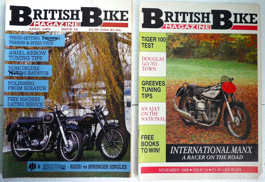 Vintage Rare Find, British Bike Magazine. 1980's - Etsy