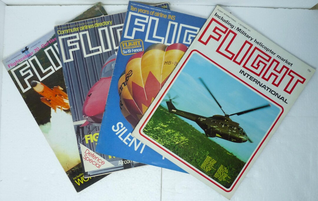 Vintage Rare Find, Flight International Magazine. - Etsy