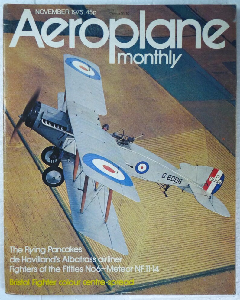 Vintage Rare Find, Aeroplane Monthly Magazine, Dating 1970's - Etsy