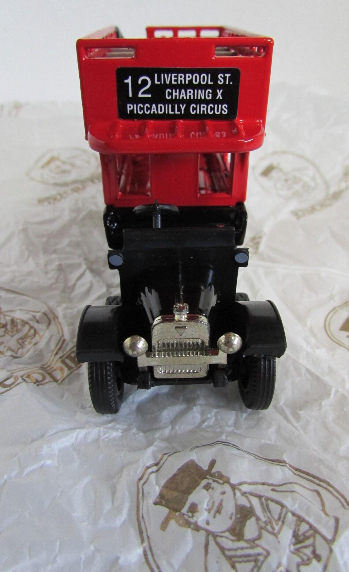 Vintage Oxford Diecast 1900's AEC 34 Seater Bus Bovril Promotion ...