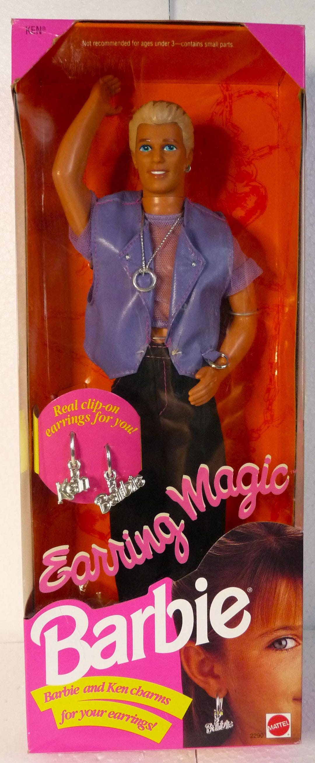 Vintage Very Rare Find, Mattel Barbie, Earring Magic Ken Doll. 2290 - Etsy
