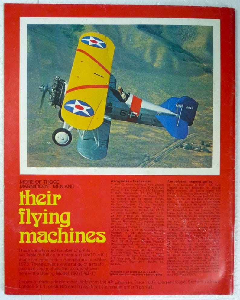 Vintage Rare Find, Aeroplane Monthly Magazine, Dating 1970's - Etsy