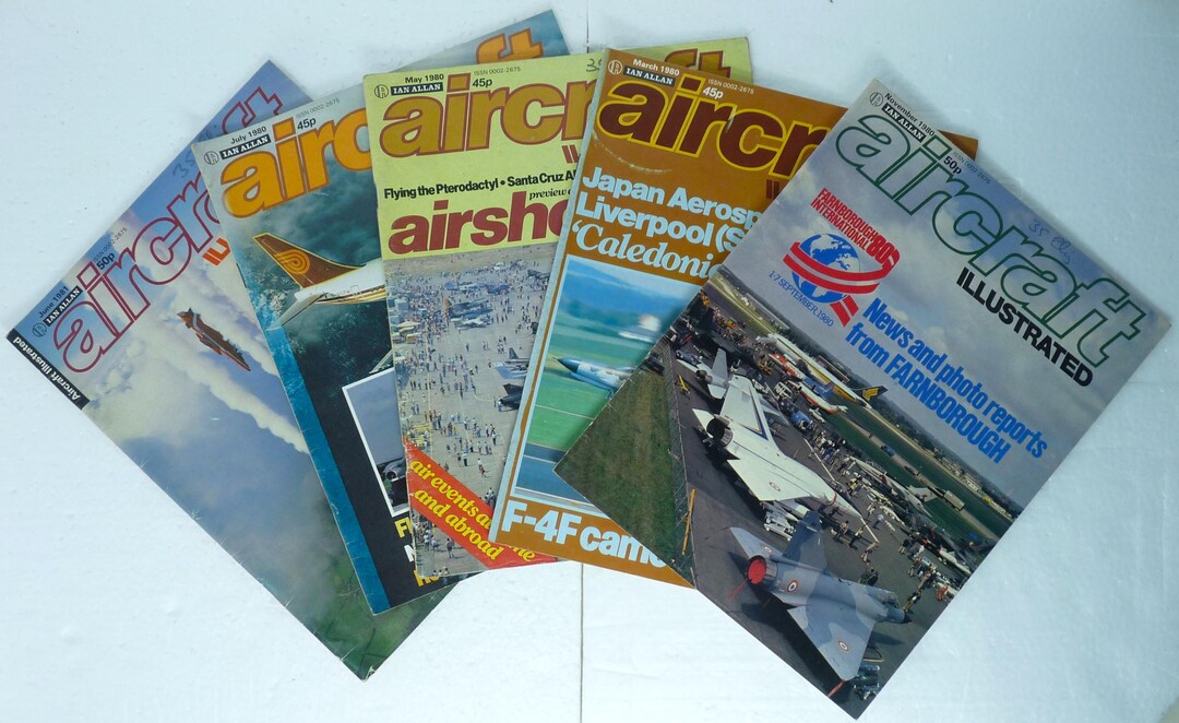 Vintage Rare Find, Vintage Aircraft Magazine. Aircraft Illustrated, by ...